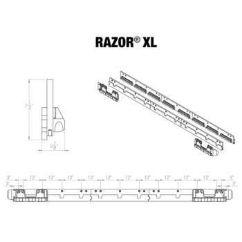 Snow Plow Cutting Edge System - Razor® XL