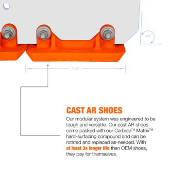 Modular Skid Shoe System for Snow Pushers | Winter Equipment